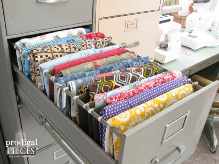 Scrap Fabric Storage! & What to do with them! (cheap fabric storage ...