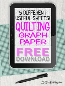Free Quilt Planning Pack Graph Paper Download – ISeeStarsQuilting