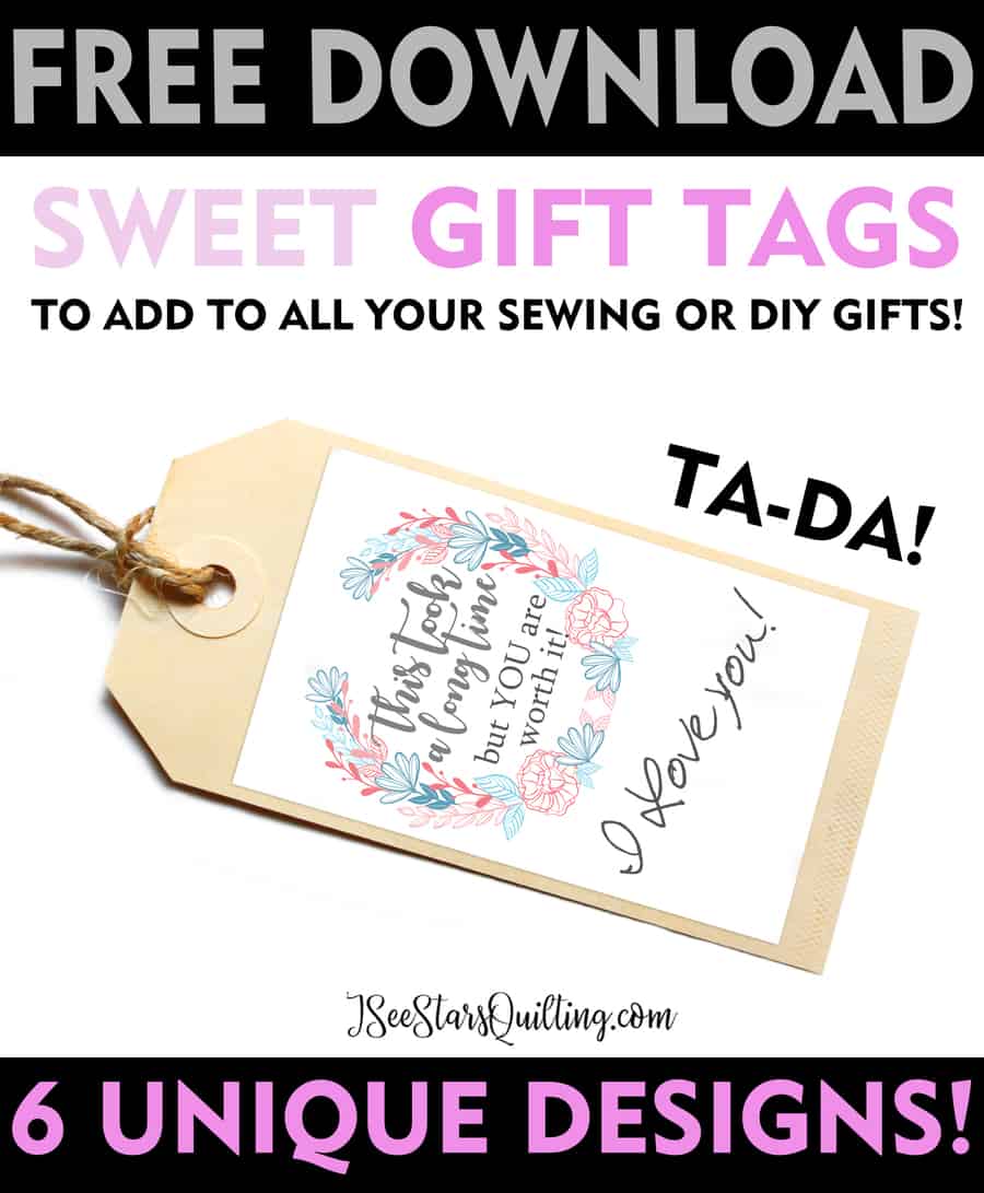 FREE Gift Tags (Without the Sass!) – ISeeStarsQuilting